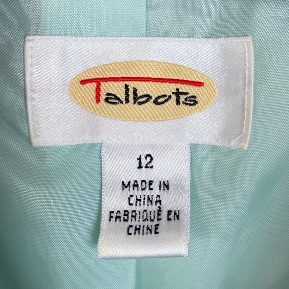 Talbots | Jackets & Coats | Talbots 0 Silk Blazer Mint | Poshmark